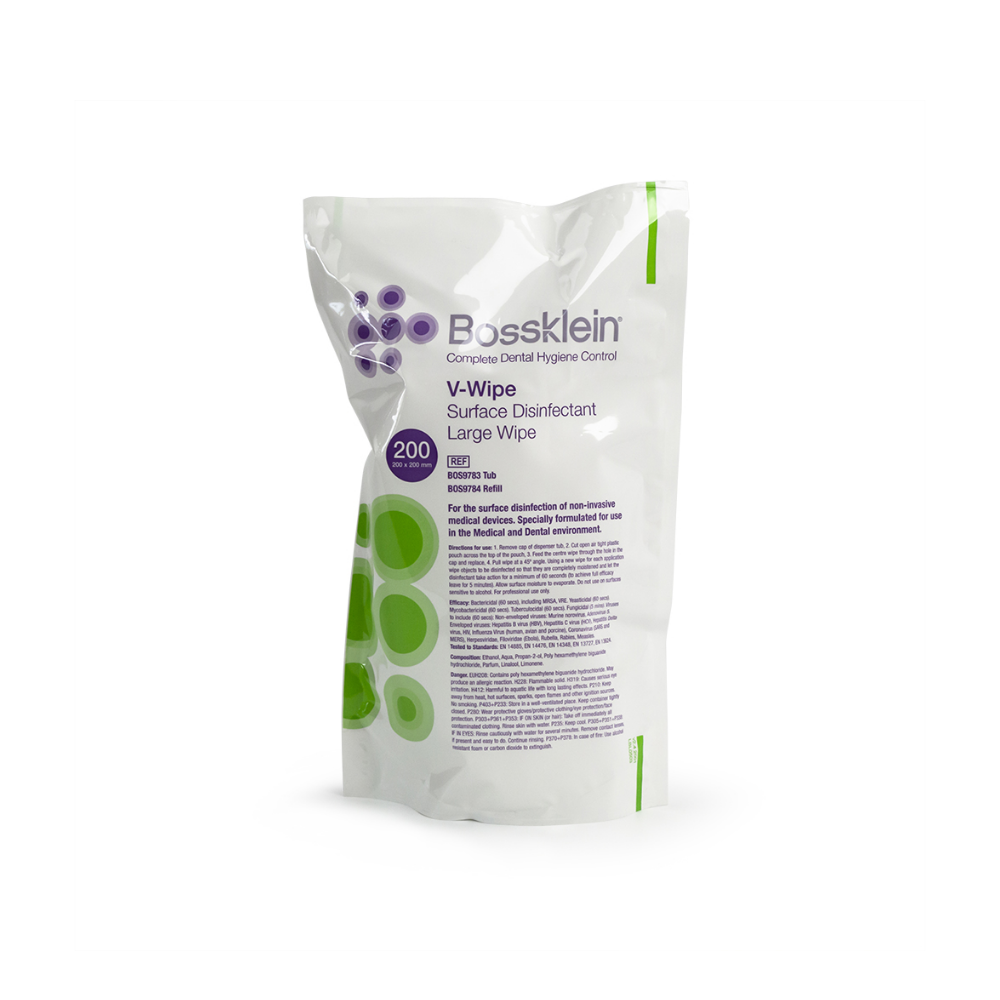 Bossklein Alcohol Wipe Kit (6 refills + 1 empty tub)